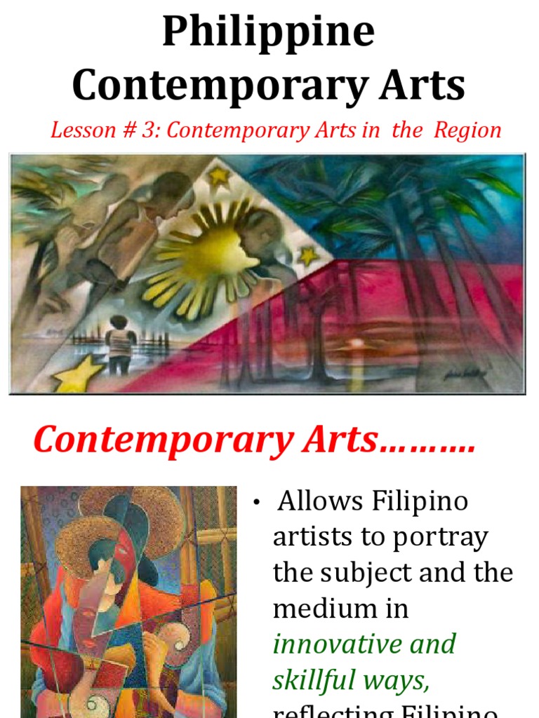 Lesson # 3: Contemporary Arts in The Region | PDF | Philippines | Theatre