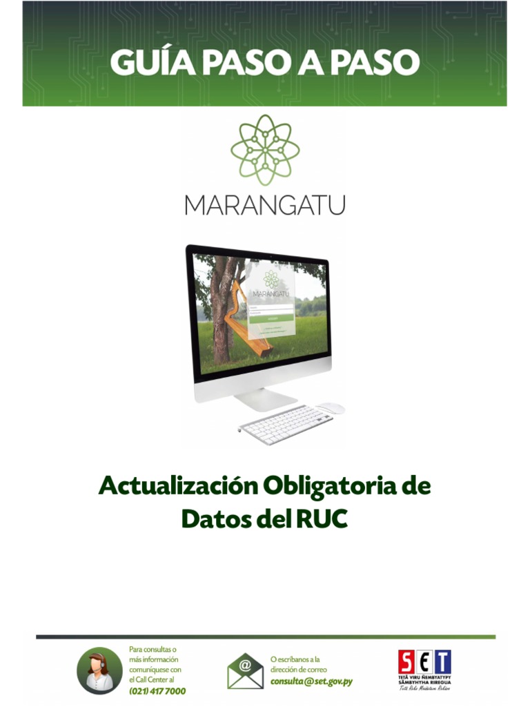 Guía Paso A Paso Nuevo Marangatu - Actualización Obligatoria de Datos ...
