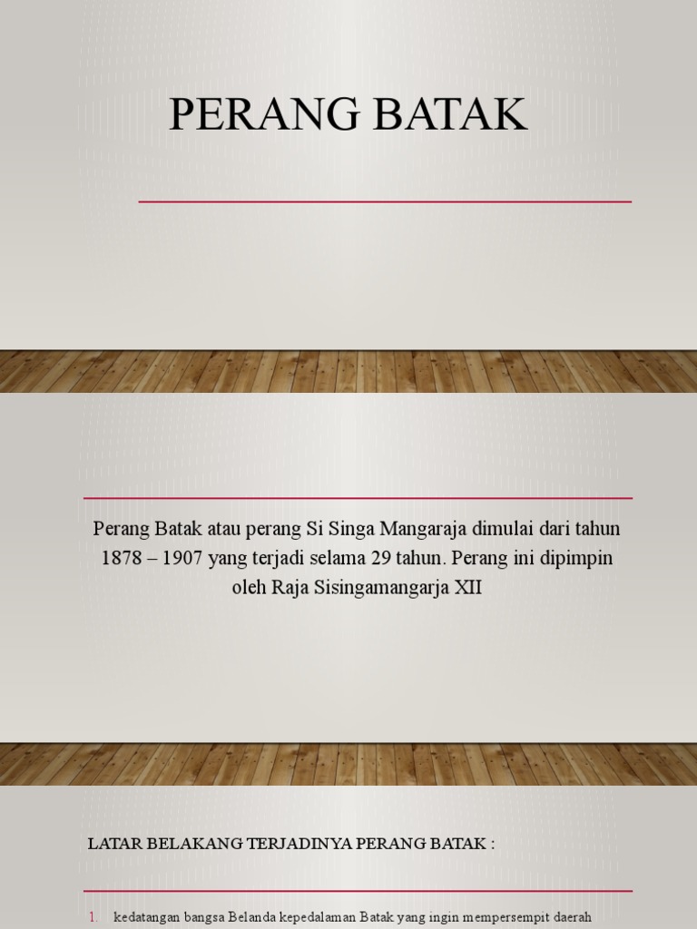 Perang Batak | PDF