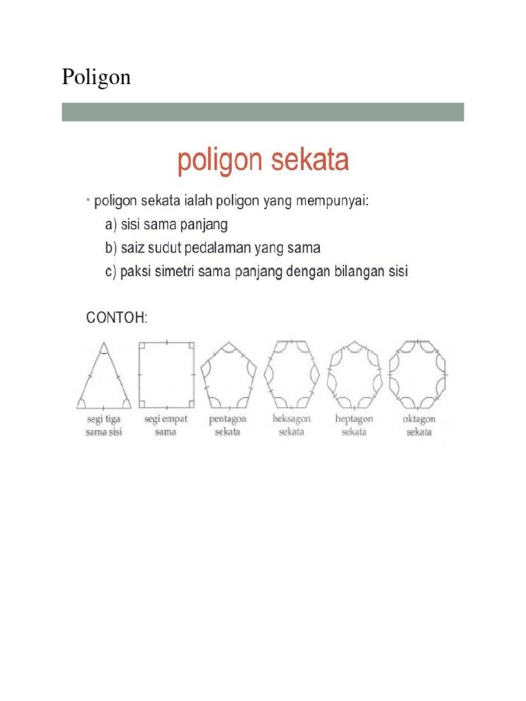 Nota Bab 4 Poligon PDF | PDF