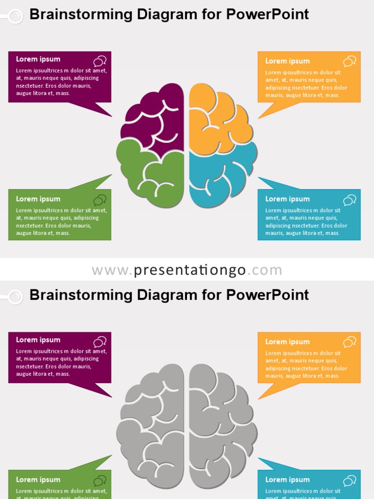 Brainstorming Diagram for PowerPoint | PDF