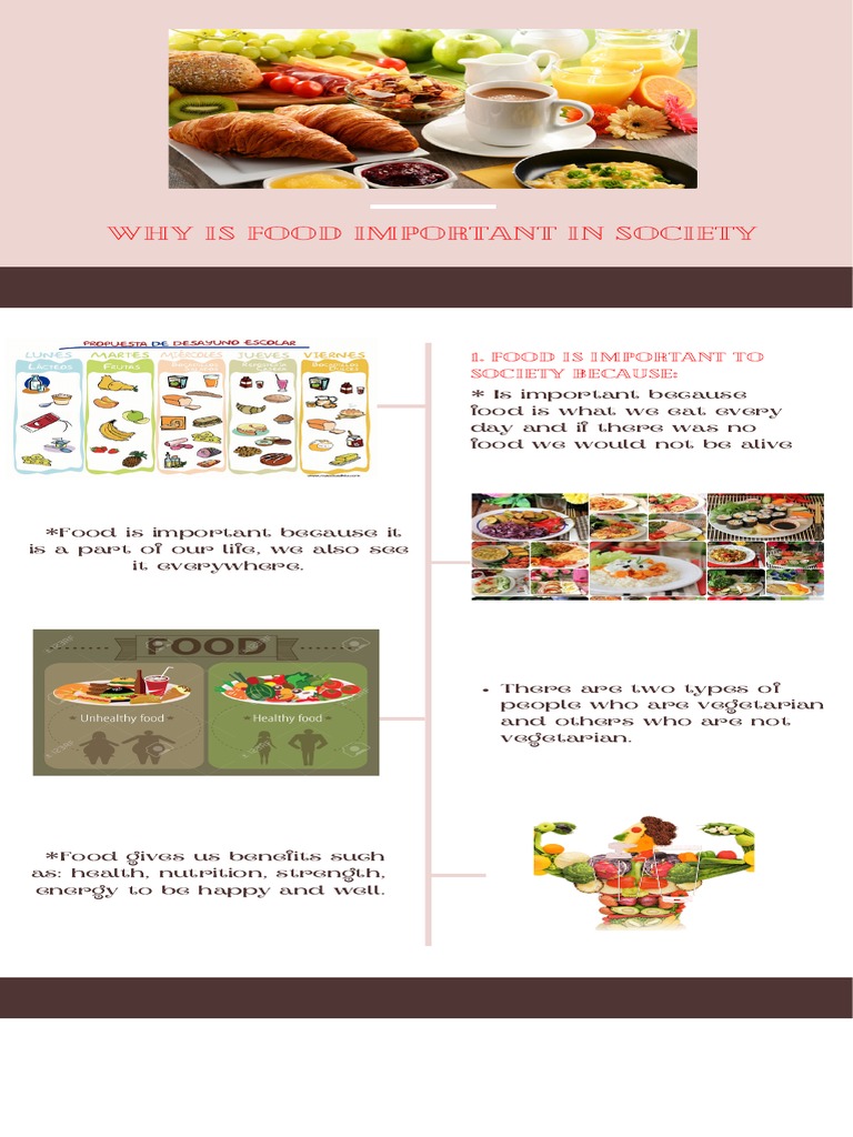 Importance of Food in Society | PDF