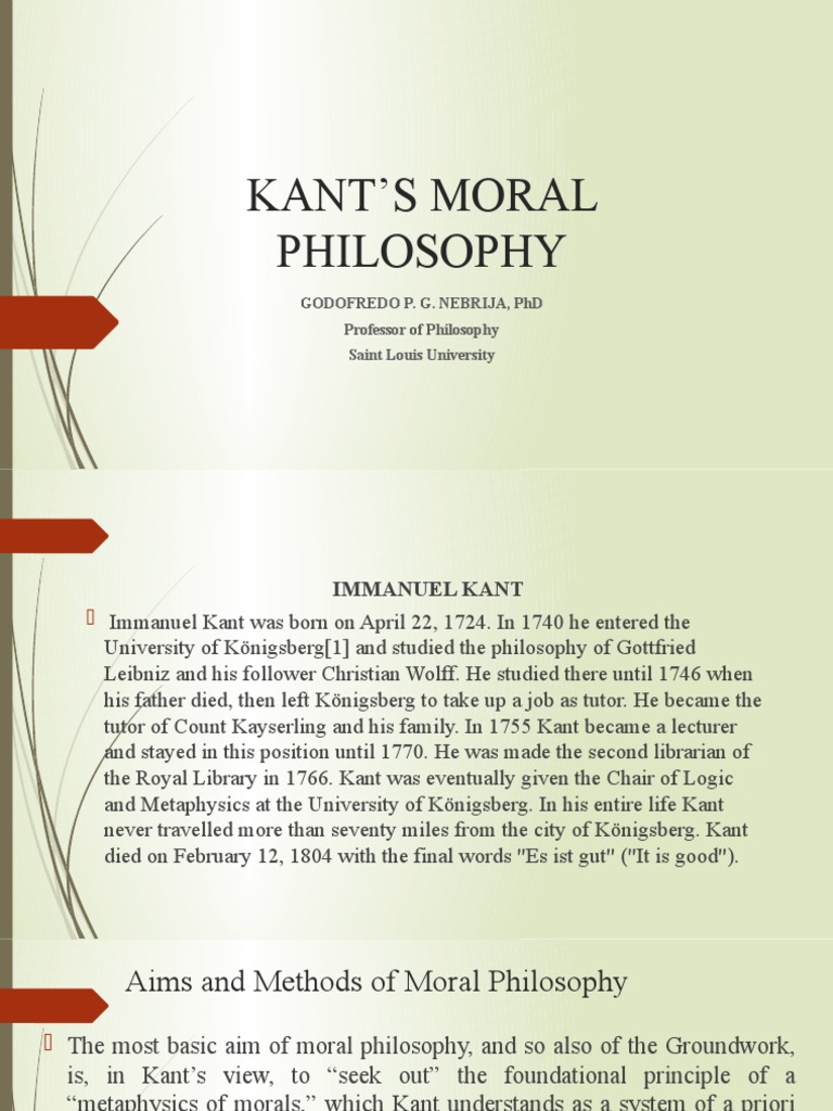 Kant's Categorical Imperative Explained | PDF | Immanuel Kant ...