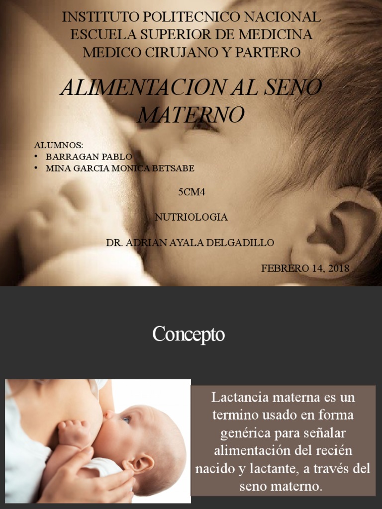 Seminario Alimentacion Al Seno Materno 2 | PDF | Amamantamiento | Leche
