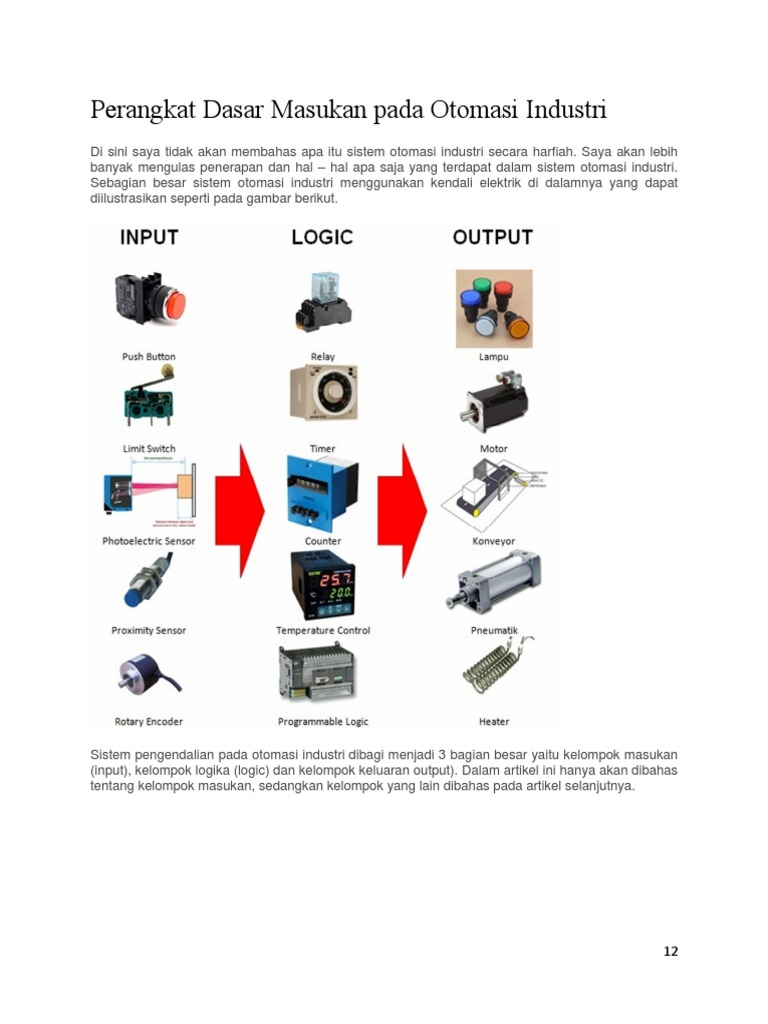 Komponen Dasar Input PLC dalam Otomasi | PDF