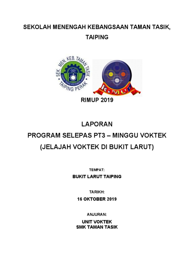 Kulit Kertas Kerja Rimup | PDF