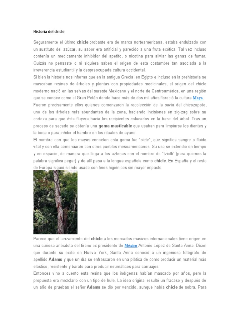 Historia Del Chicle en Colombia | PDF