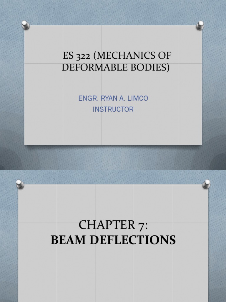 Chapter 7 - Beam Deflections | PDF | Beam (Structure) | Bending