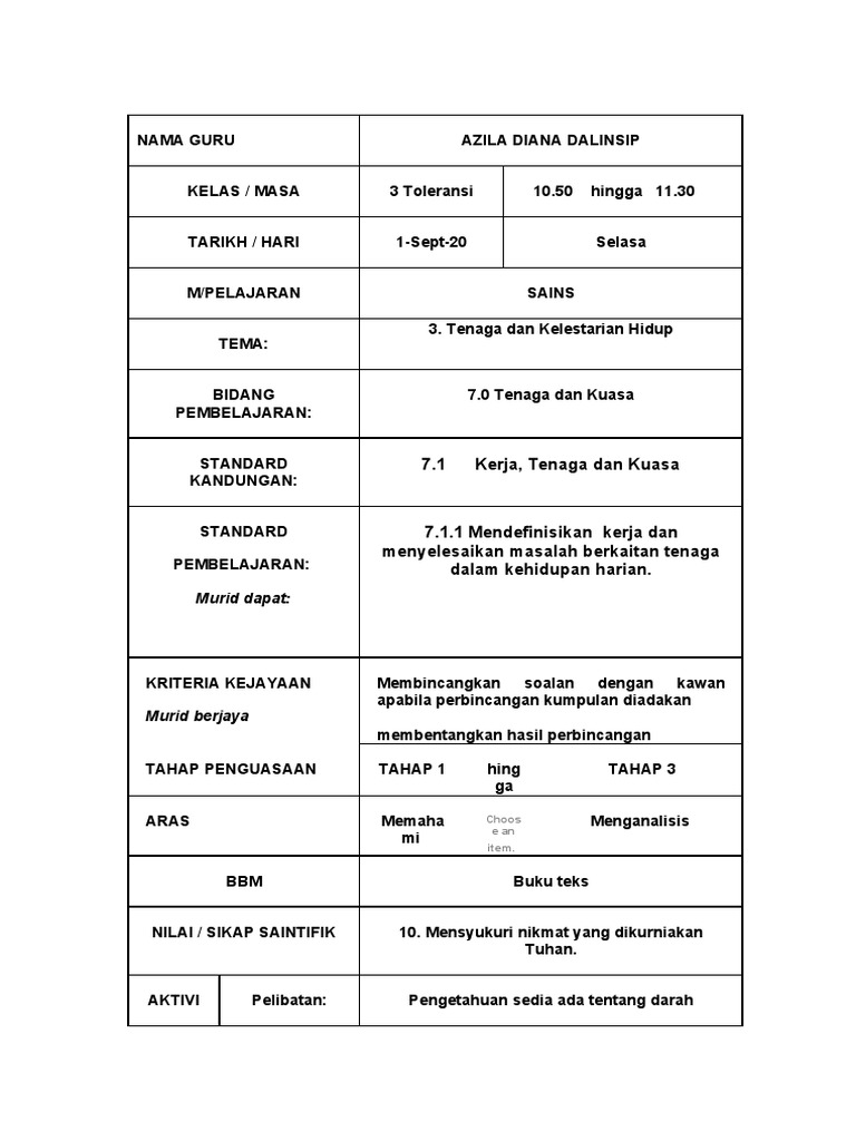 Contoh Erph Kimia | PDF