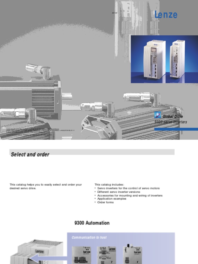 Lenze: Global Drive | PDF | Electric Motor | Power Inverter