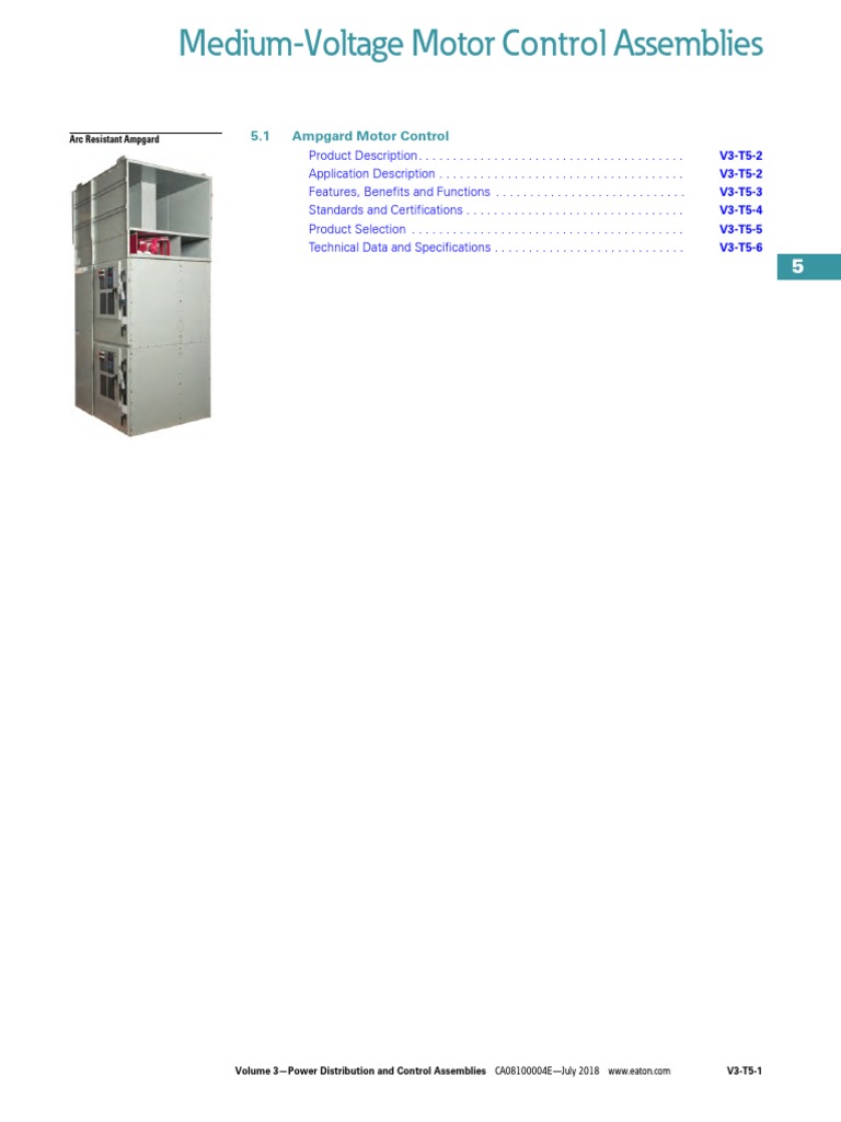 Medium-Voltage Motor Control Assemblies | PDF | Fuse (Electrical) | Switch