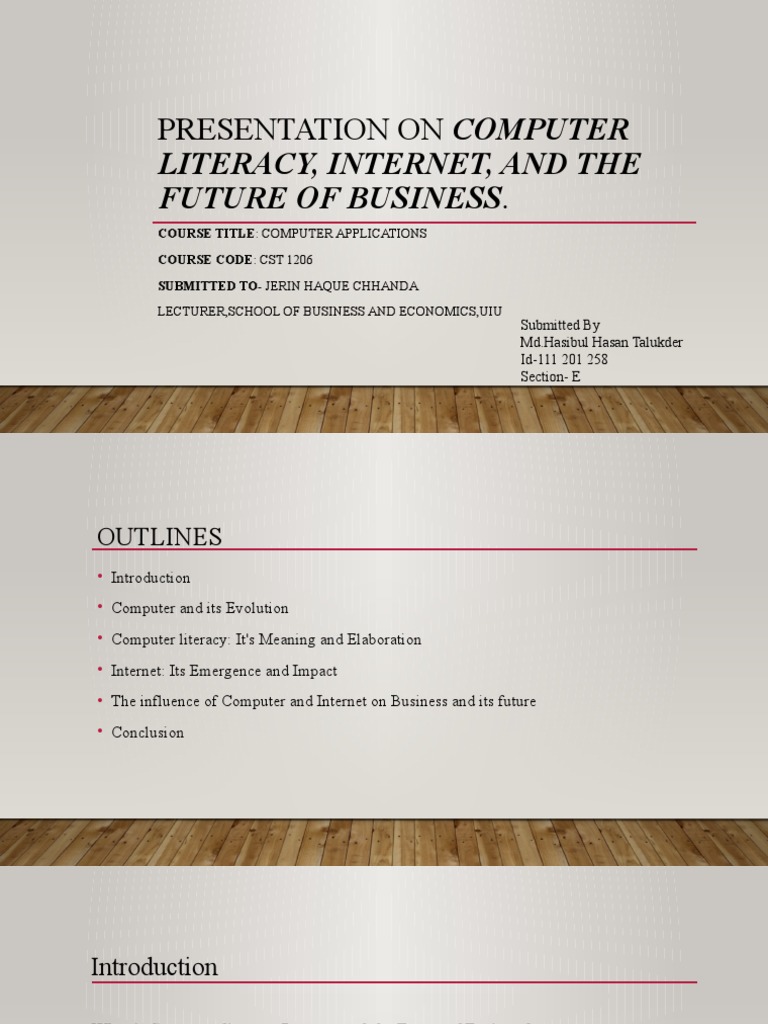 Computer Literacy and Business Future Insights | PDF