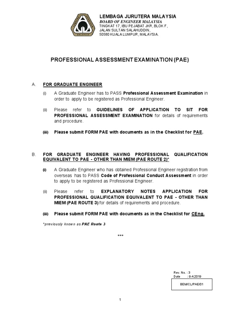 BEM PAE Application Guide | PDF | Engineering | Payments