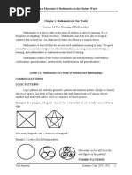 MMW Reviewer | PDF | Set (Mathematics) | Deductive Reasoning