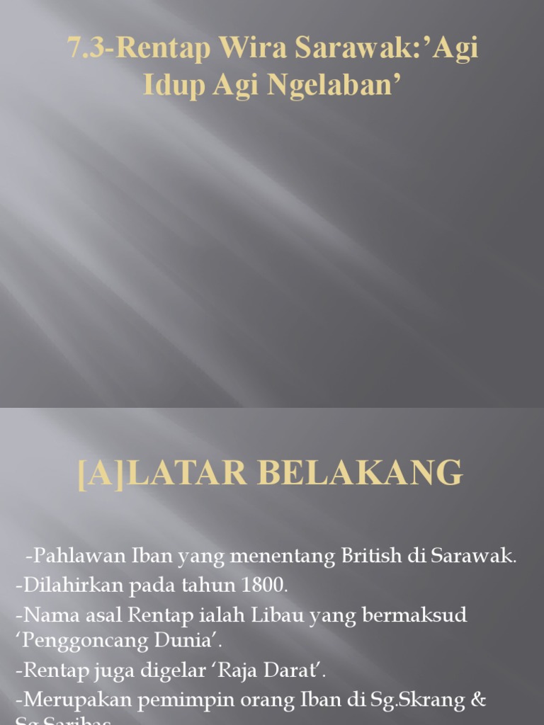 7.3 Rentap Wira Sarawak | PDF