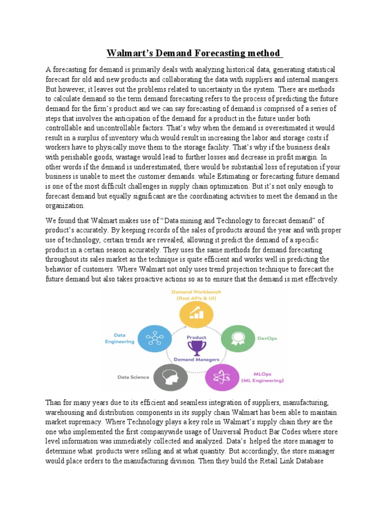 Walmart (Demand Forcast&capacity Planning or Current Capacity Related ...