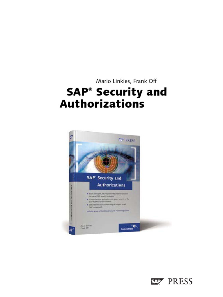 Sappress Sap Security Authorizations | PDF | Computer Security | Security
