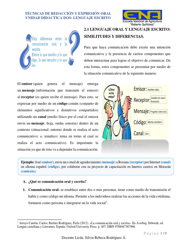 Técnicas de Comunicación Oral y Escrita | PDF | Comunicación | Análisis