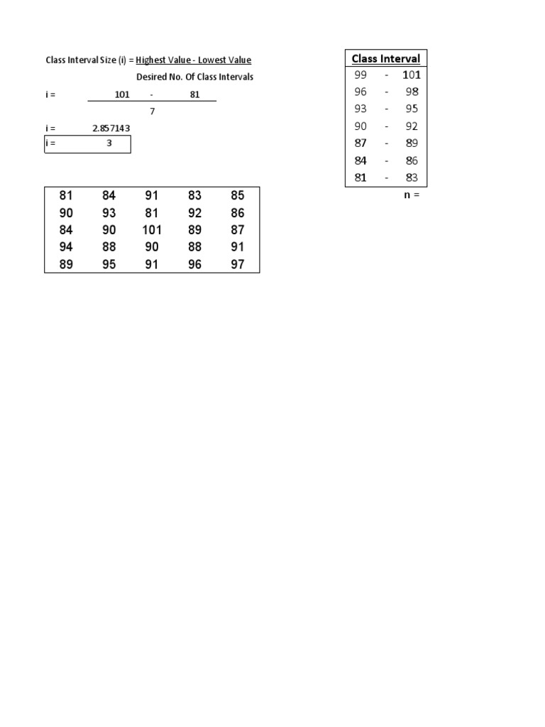 Measures of Central Tendency & Dispersion Examples | PDF | Mode ...