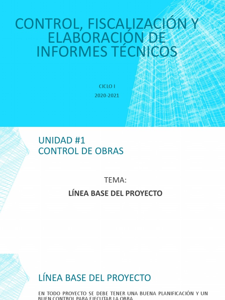 Clase 6 - LINEA BASE DE UN PROYECTO | PDF | Planificación | Presupuesto