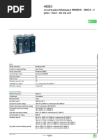 Product Data Sheet: Circuit Breaker Masterpact NW25H1 - 2500 A - 4 ...