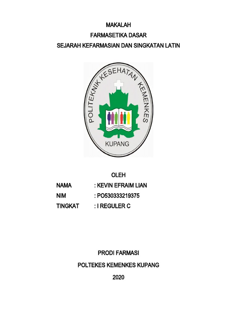Makalah Sejarah Farmasi Dan Singkatan Latin | PDF