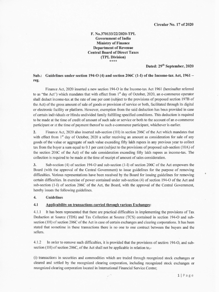 Circular 17 2020 | PDF | Clearing (Finance) | Insurance