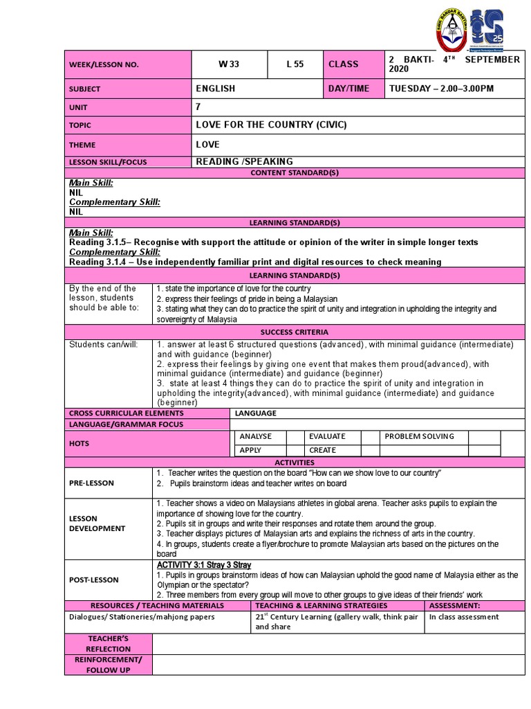 Civic Lesson Plans - English | PDF | Educational Assessment | Teachers