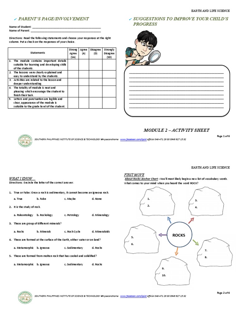 Rock Cycle Learning Module | PDF | Rock (Geology) | Igneous Rock