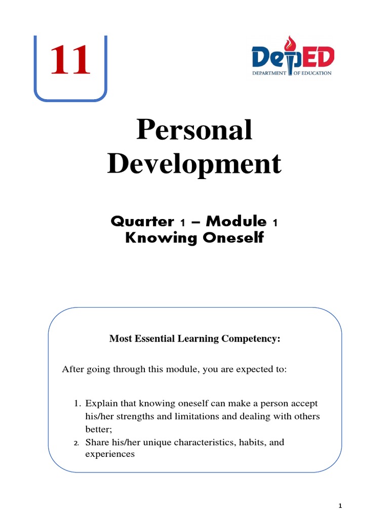 Personal: Development | PDF | Self | Self Concept