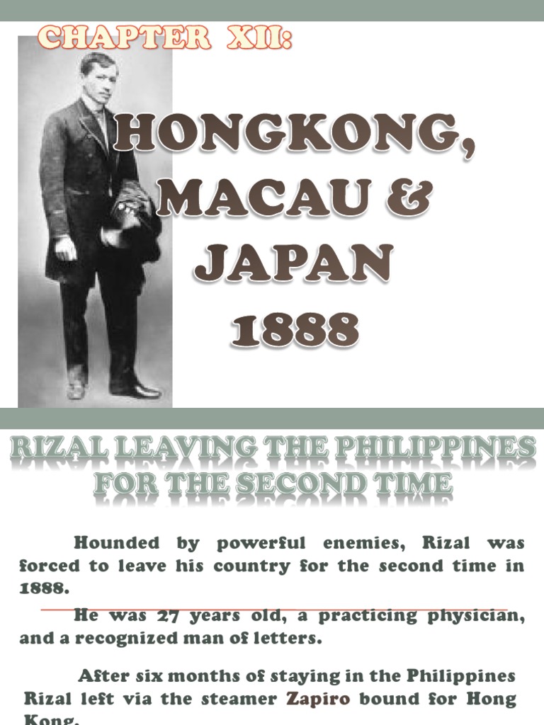 Rizal's Journey and Experiences in Japan | PDF | Philippines | Japan