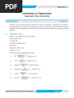 Trigonometry Identities - Formula - Sheet - Mathletics | PDF