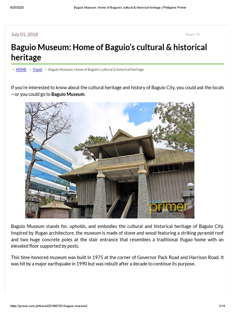 Baguio Museum - Home of Baguio's Cultural & Historical Heritage ...