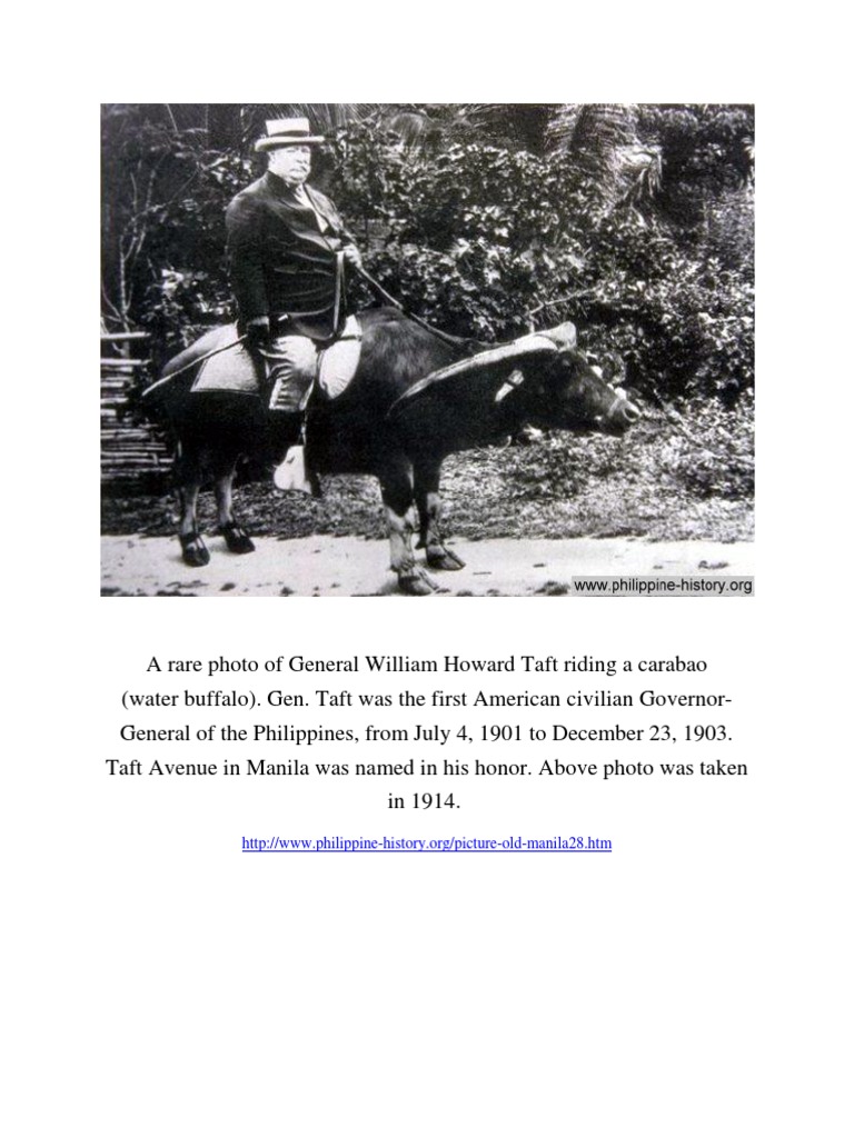 Rare Photo of General William Howard Taft | PDF