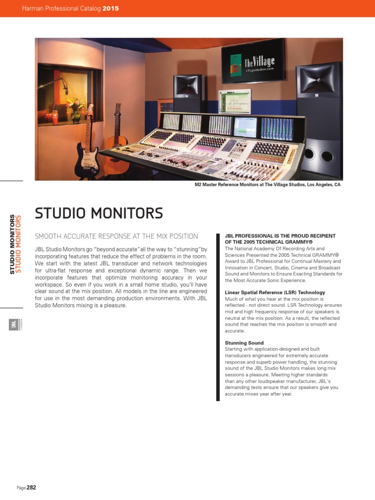 M2 Master Reference Monitor Studio Monitors | PDF | Loudspeaker ...