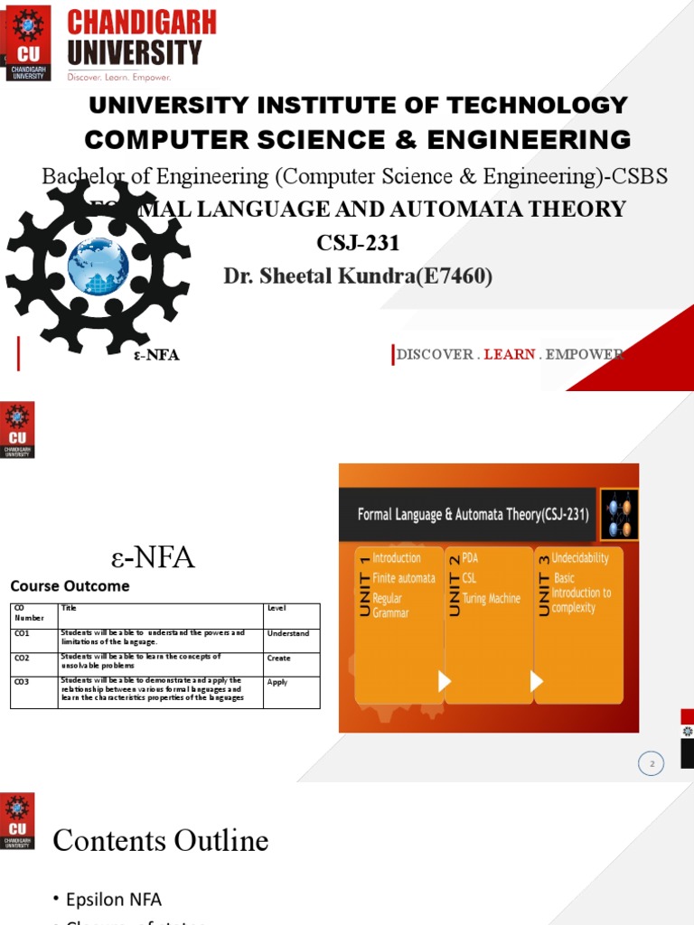 Computer Science & Engineering | PDF | Theory Of Computation | Models Of Computation