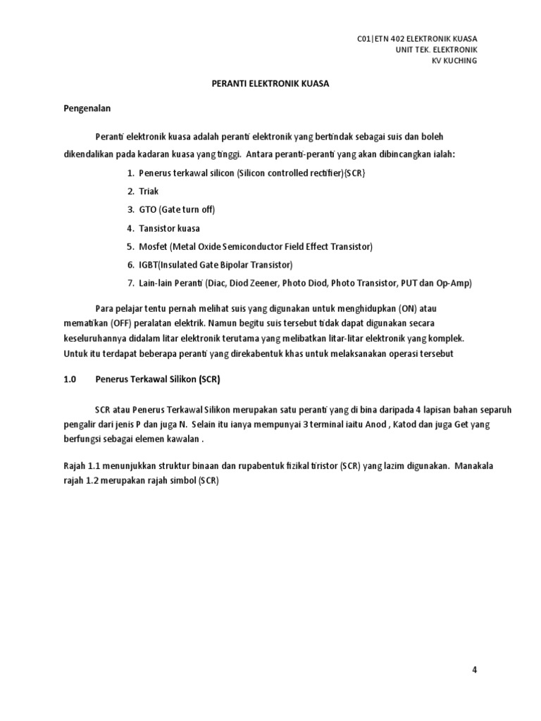 Nota Penerangan 2 (SCR) | PDF