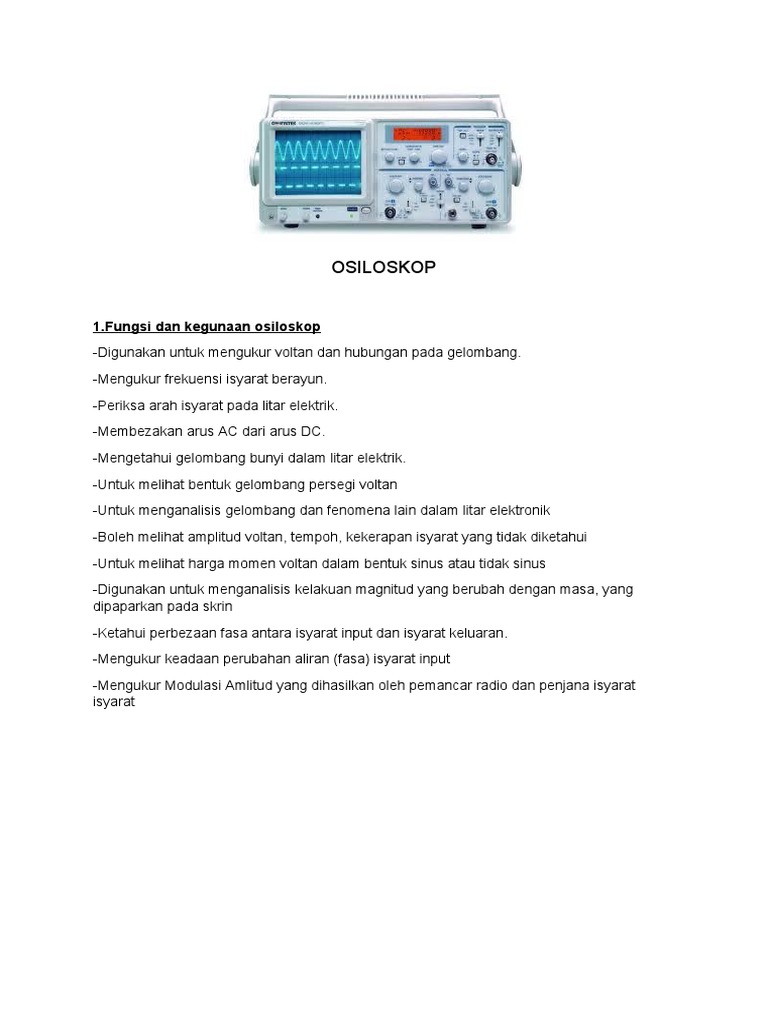 OSILOSKOP | PDF