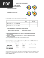 Calculating Uncertainty in GCSE Chemistry | PDF | Chemical Substances ...
