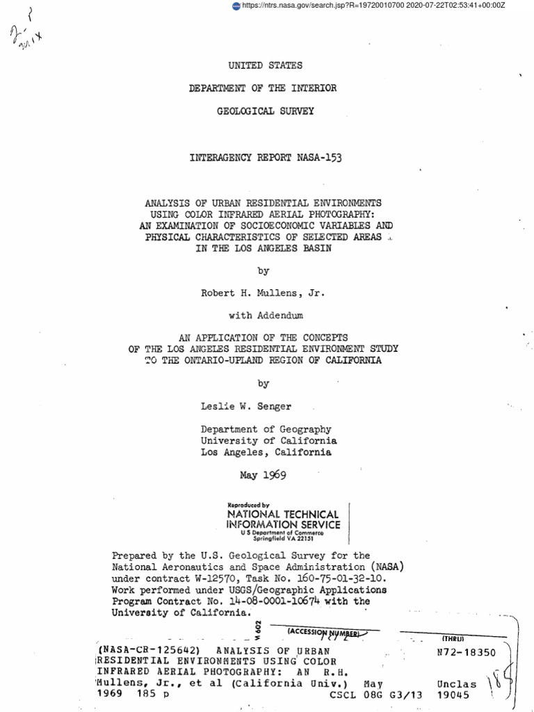 R."lullens, JR., Et Al (California Univo) May Unclas: (ACCESSIO L"y ...