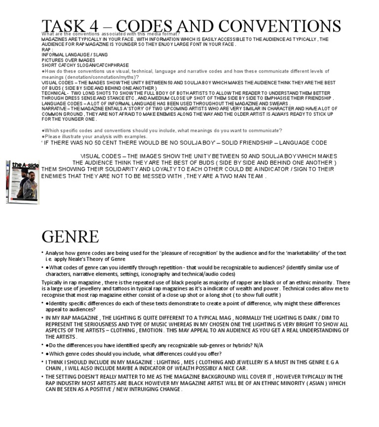 Codes and Conventions | PDF | Genre | Communication