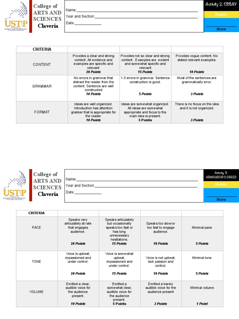 Sample Rubric For Arnis | PDF | Rubric (Academic) | Learning