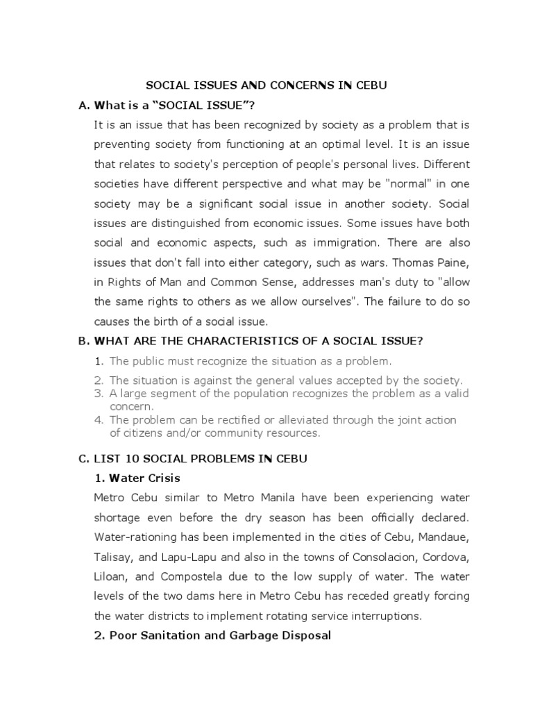 Social Issues | PDF | Policy | Economies