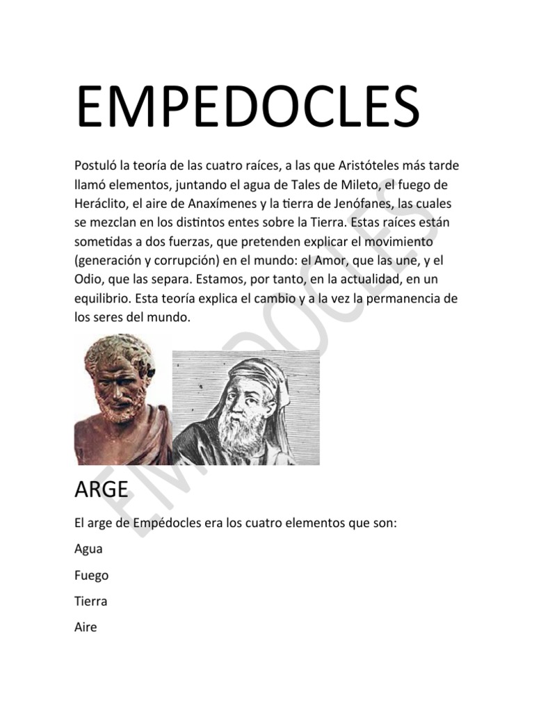 EMPEDOCLES | PDF