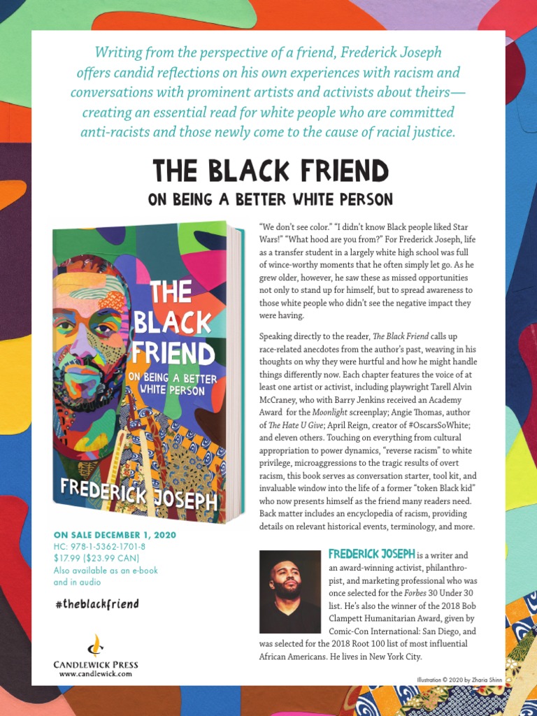 The Black Friend: On Being A Better White Person by Frederick Joseph ...
