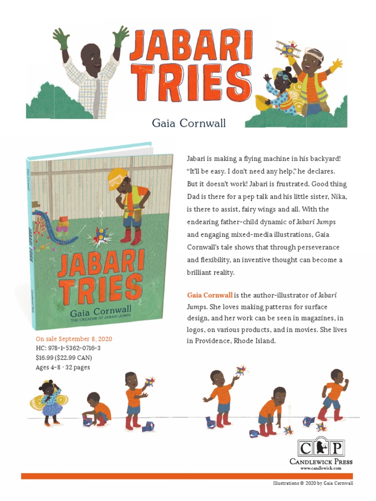 Jarbari Tries by Gaia Cornwall Press Release | PDF