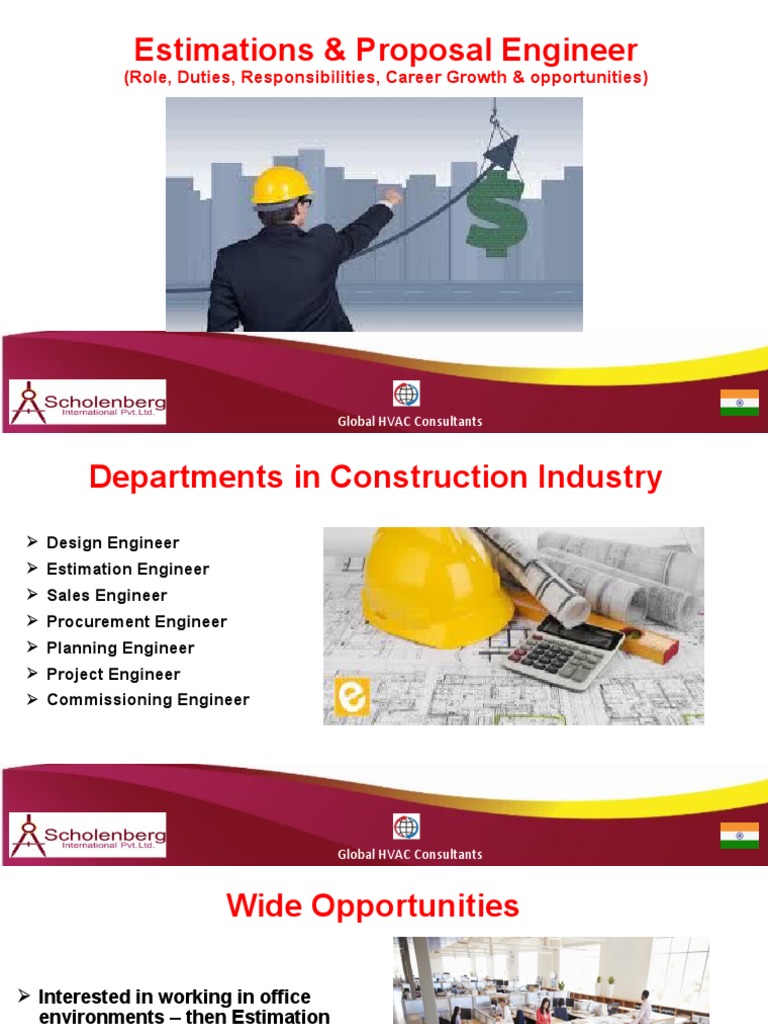 Estimation Engineer - Scope and Future | Download Free PDF ...