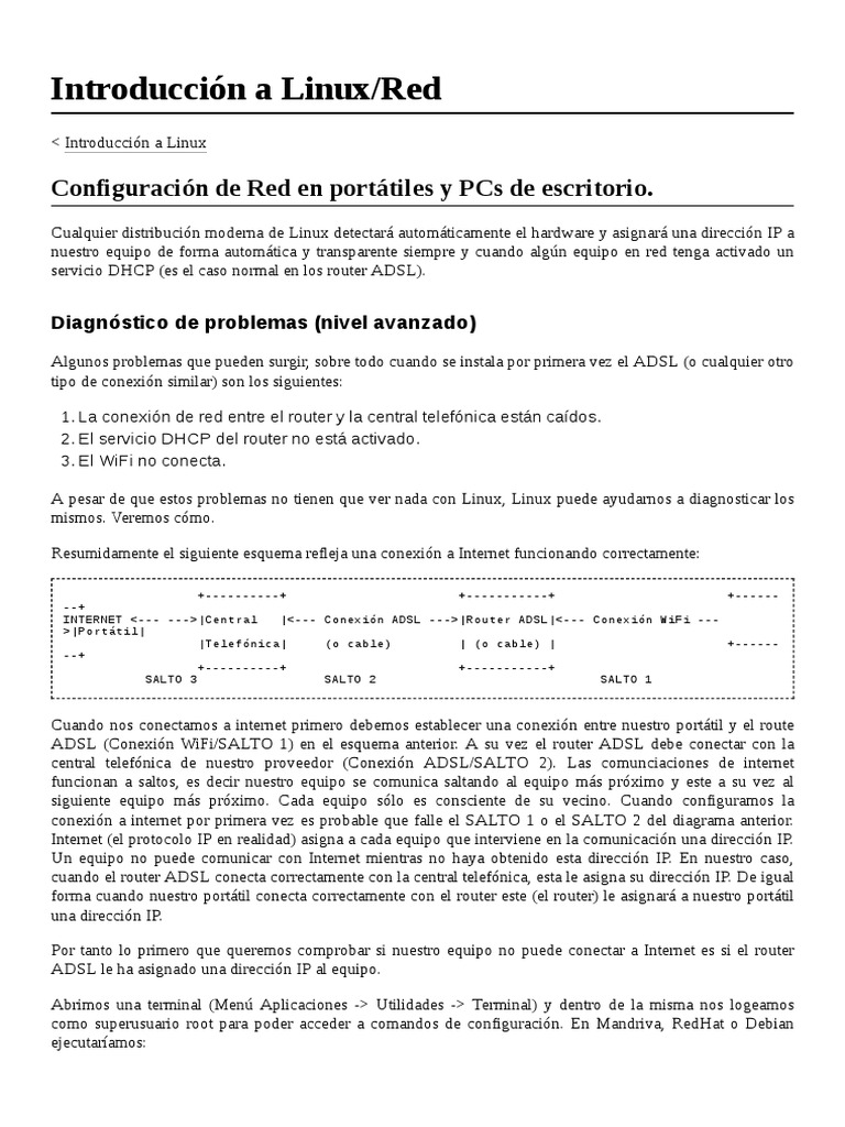 Introducción A Linux Red | PDF | Enrutador (Computación) | Servidor ...
