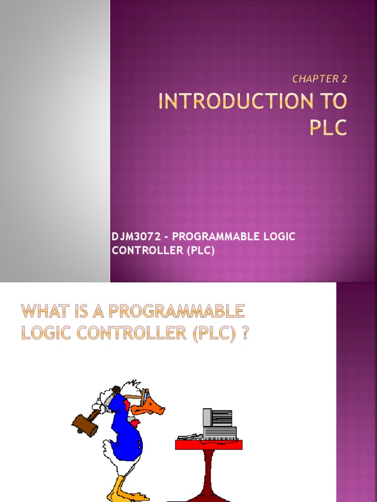 Chapter 2 - Introduction To PLC | PDF | Programmable Logic Controller ...