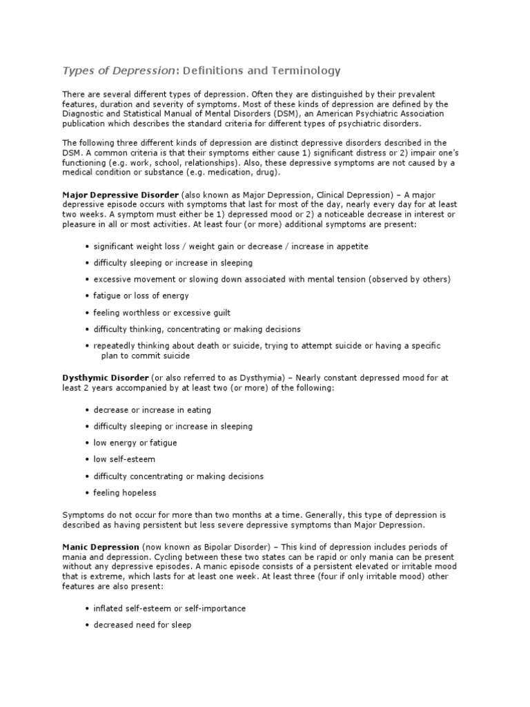 Understanding the Spectrum of Depression: A Comprehensive Breakdown of ...